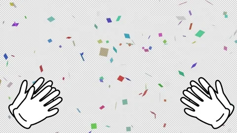 Confetti Transparent Background Stock Video Footage | Royalty Free ...