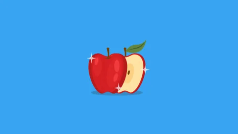 Apple Fruits 2D Motion Animation with Bl... | Stock Video | Pond5