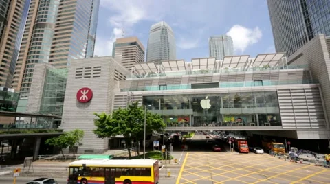 Apple Store in the city center. | Stock Video | Pond5