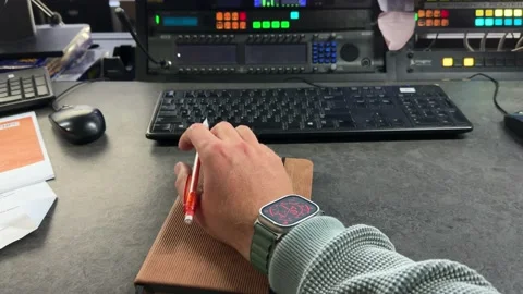 Apple Watch Ultra Control Room Wide Shot... | Stock Video | Pond5