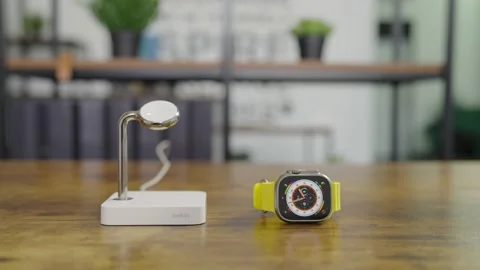 The apple watch ultra smartwatch is lyin... | Stock Video | Pond5