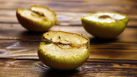 Apples decay in time lapse, Fruit wither... | Stock Video | Pond5