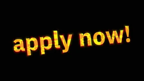 Apply Now motion text with yellow glitte... | Stock Video | Pond5