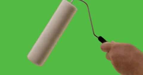 Paint Roller Green Screen Stock Videos – Royalty-Free HD & 4K Videos