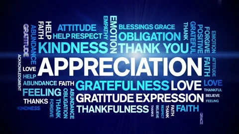 Appreciation animated word cloud,animati... | Stock Video | Pond5