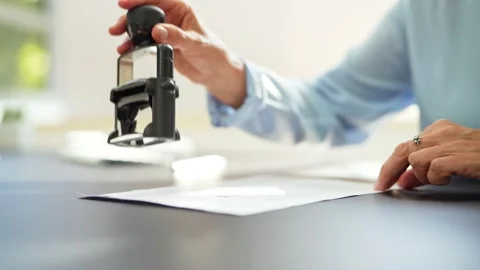 Rubber Stamp Stock Video Footage | Royalty Free Rubber Stamp Videos | Pond5