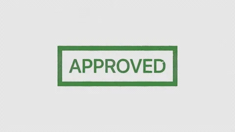 APPROVED stamp 3D animation. Green ink w... | Stock Video | Pond5
