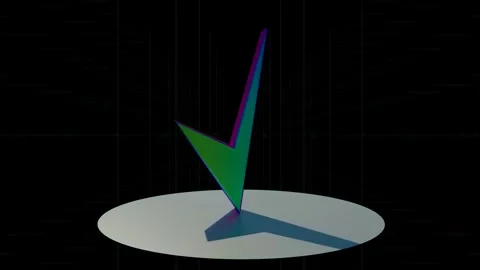 Approved Tick Check Mark 3D Video 4K | Stock Video | Pond5