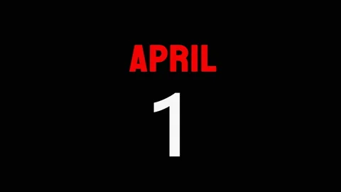 April days, calendar animation to one sp... | Stock Video | Pond5