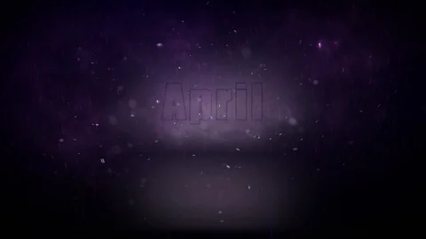 April neon lights sign revealed through... | Stock Video | Pond5