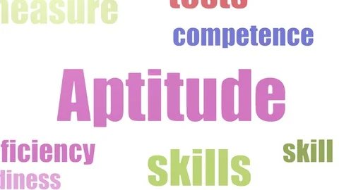 Aptitude Word Cloud Animated Isolated On... | Stock Video | Pond5