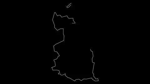 Aqua Grande district map of Sao Tome and... | Stock Video | Pond5