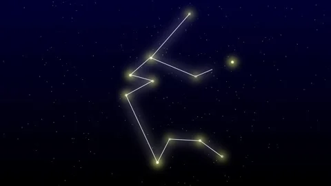 aquarius animated star aquarius zodiac s... | Stock Video | Pond5