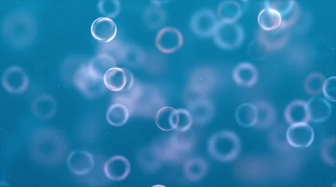 Aquatic Blue Bubble Particle Animation B... | Stock Video | Pond5