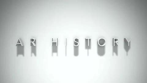 ar history 3D title animation with shado... | Stock Video | Pond5