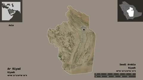 Ar Riyad location. Saudi Arabia. Satelli... | Stock Video | Pond5