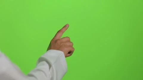 Arab male hand touchscreen gestures on c... | Stock Video | Pond5
