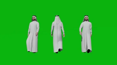Arab man walking back and forth realist... | Stock Video | Pond5