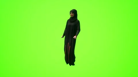 Arab Muslim women dancing in black dress... | Stock Video | Pond5