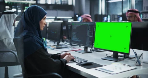 Arab Specialists Working in Dev Office w... | Stock Video | Pond5