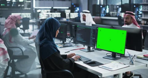 Arab Specialists Working in Dev Office w... | Stock Video | Pond5