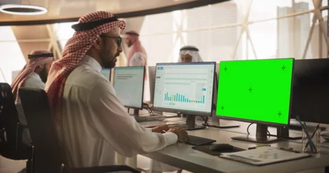 Arab Specialists Working in Dev Office w... | Stock Video | Pond5