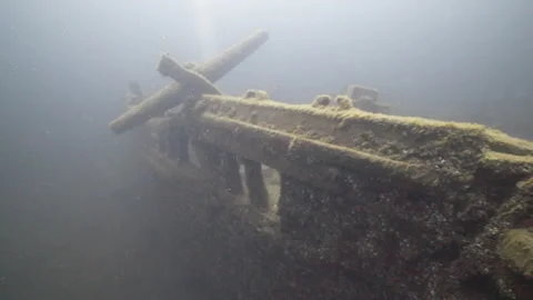 Arabia Shipwreck, Tobermory - bow, side ... | Stock Video | Pond5