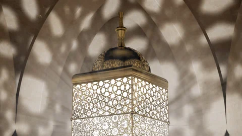 Arabian Shadow Lamp casting shadows 3D a... | Stock Video | Pond5