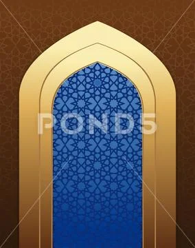 Arabic architecture. Islamic design background: Royalty Free #75736230