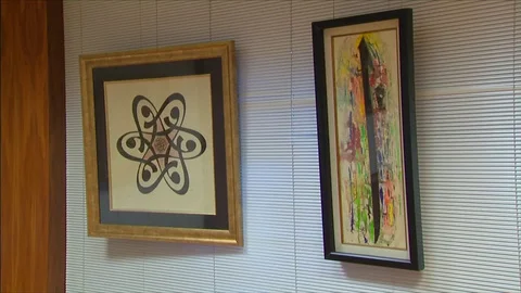 Arabic calligraphy exhibition displays w... | Stock Video | Pond5