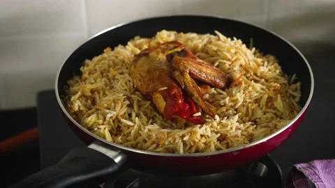 Arabic Biriyani Stock Footage ~ Royalty Free Stock Videos | Pond5