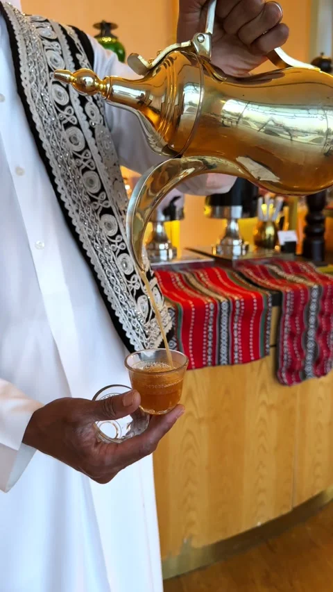 Arabic Coffee Pouring from Dallah – Tr... | Stock Video | Pond5