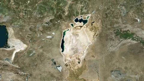 Aral sea map zoom in, map Aral sea, Cen... | Stock Video | Pond5