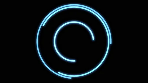 Arc Offset D Blinking Blue VJ Loop Anima... | Stock Video | Pond5
