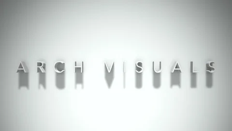 arch visuals 3D title animation white te... | Stock Video | Pond5