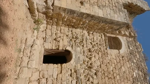 Archaeological remains of a Roman castle... | Stock Video | Pond5