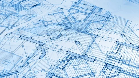 Architectural Blueprints - architectural... | Stock Video | Pond5