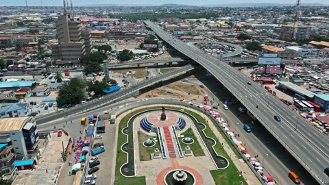 Architectural landmarks of Accra Ghana | Stock Video | Pond5