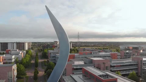 Architectural marvel spike art structure... | Stock Video | Pond5