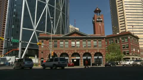 architecture, Calgary, old number 1 fire... | Stock Video | Pond5