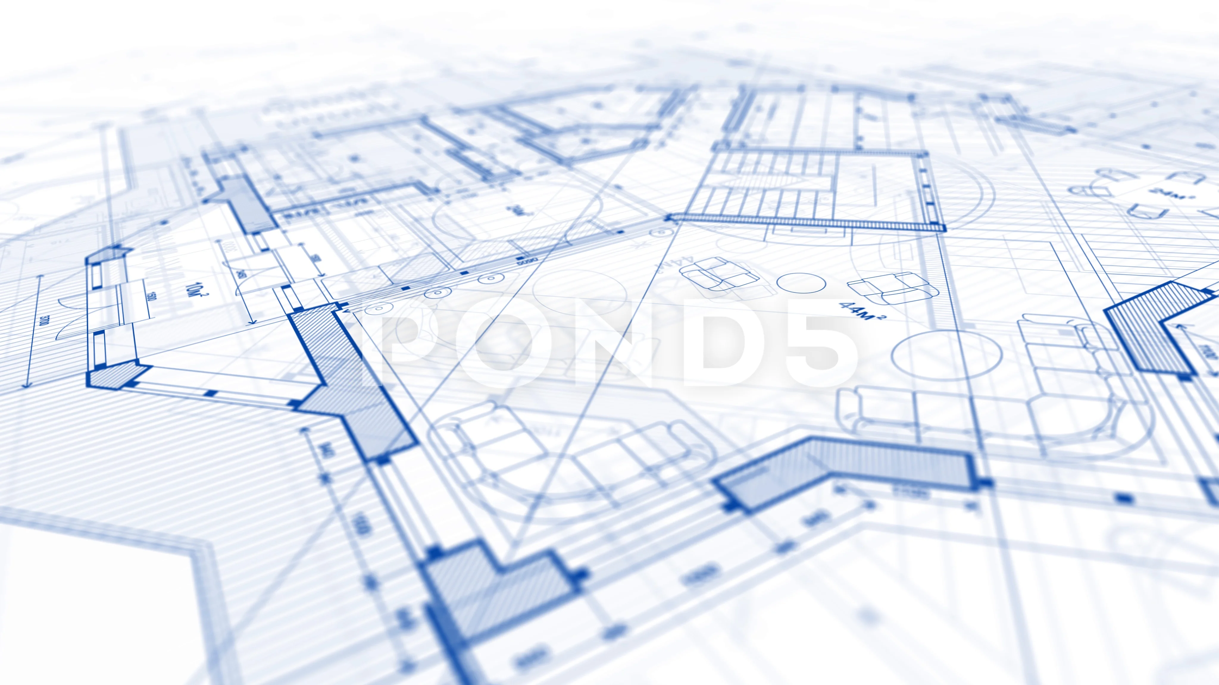 Building Blueprint Background