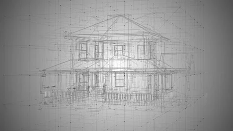 3D House Animation Stock Video Footage | Royalty Free 3D House ...