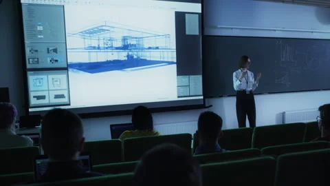 Architecture Lecture in University | Stock Video | Pond5