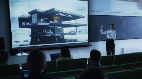 Architecture Lecture in University | Stock Video | Pond5