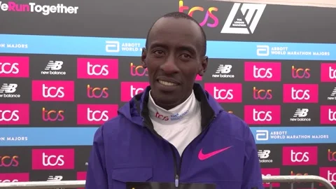 Archive footage as world marathon record... | Stock Video | Pond5