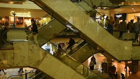 Mall Escalators Stock Video Footage | Royalty Free Mall Escalators Videos | Pond5