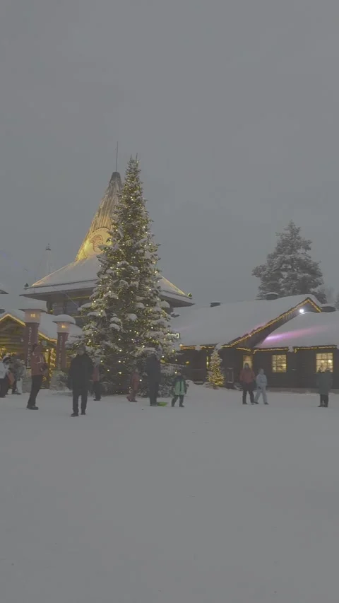 Arctic circle crossing in Santa Claus' V... | Stock Video | Pond5