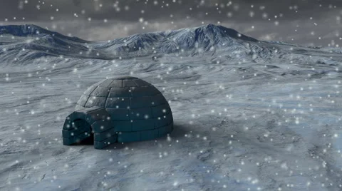 Arctic Igloo - 4K Resolution Ultra HD | Stock Video | Pond5