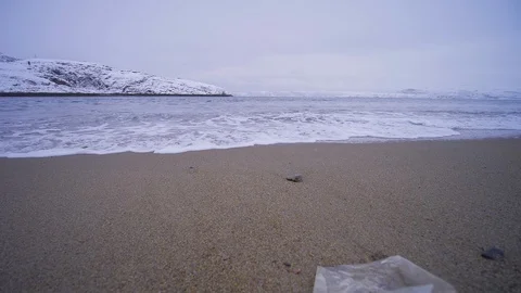 Arctic ocean pollution concept. Plastic ... | Stock Video | Pond5