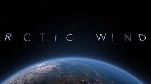 Arctic winds 3D title animation on the p... | Stock Video | Pond5